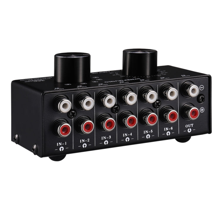 B016 6 Input 1 Output Audio Signal Source Selection Switcher Output V 7539