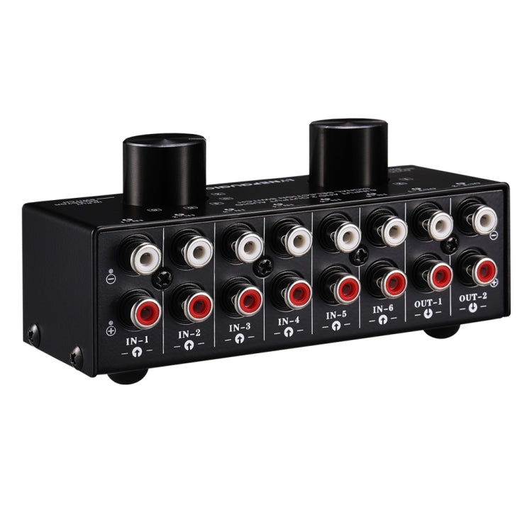 B026 6 Input 2 Output Or 2 Input 6 Output Audio Signal Source Selectio 0715