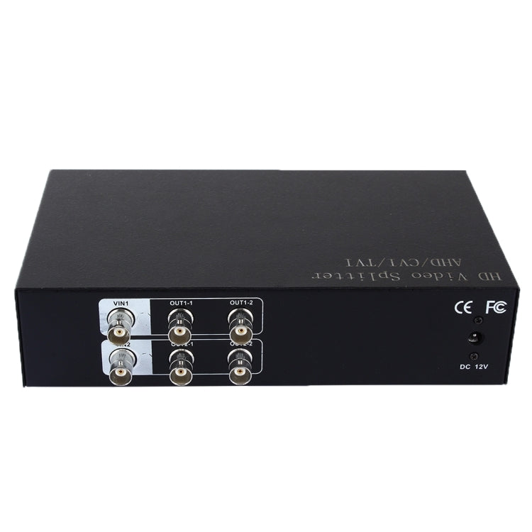 Coaxial AHD / CVI / TVI 2 into 4 Video Signal Splitter – Maverick Sales