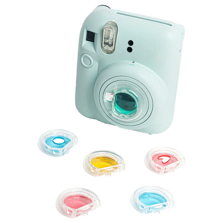 For Fujifilm Instax mini 12 6-in-1 Jelly Six Colors Camera Filter ...