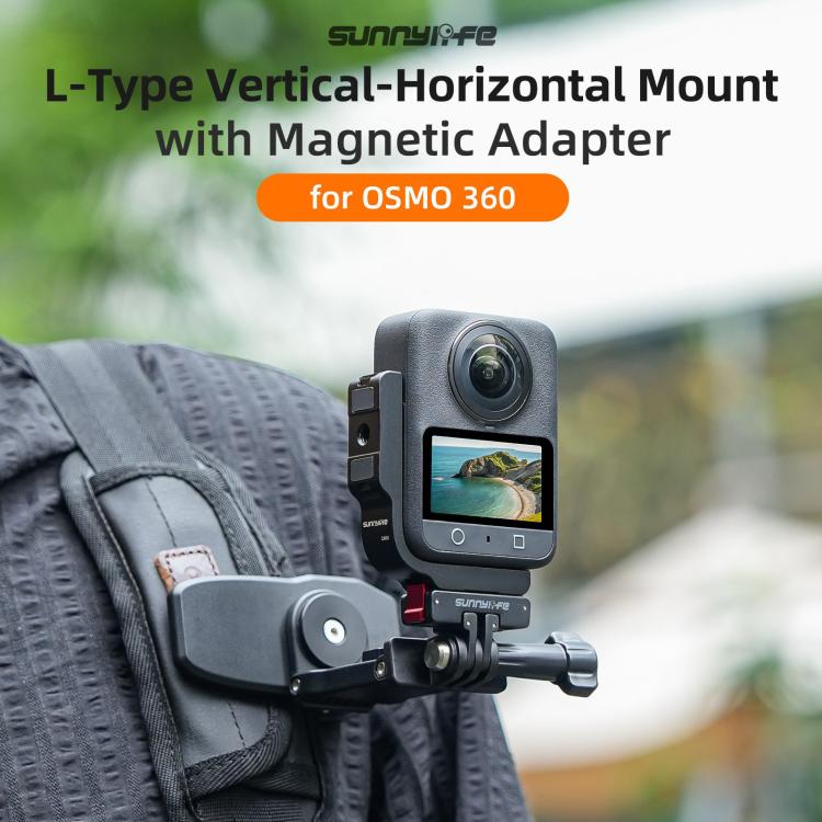 For DJI Osmo 360 Sunnylife Metal L-Type Vertical-Horizontal Mount with ...