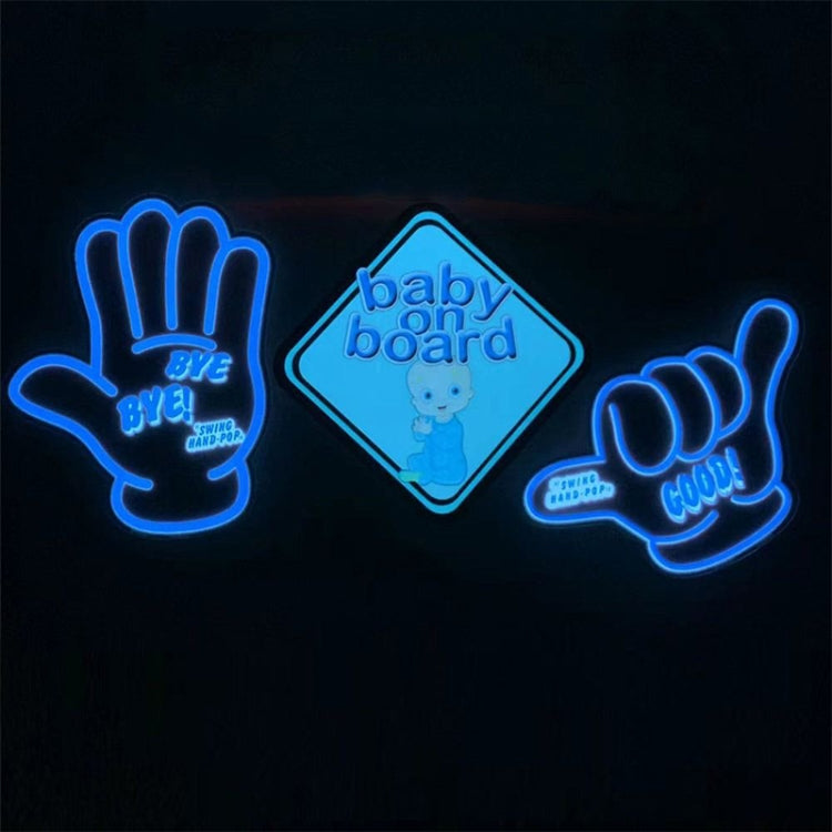 EL Luminous Car Stickers Cold Light Car Stickers Car Luminous Pattern ...