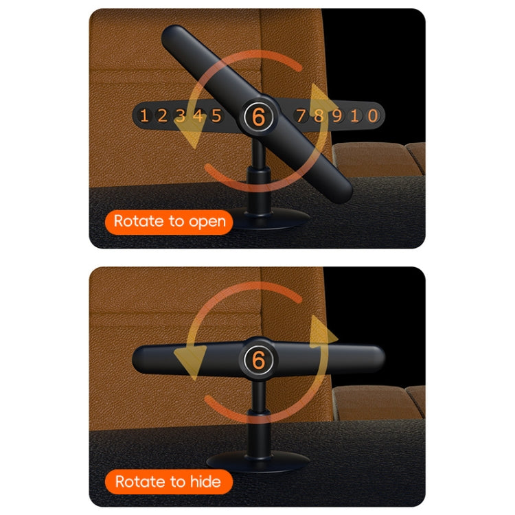 3R-2167 Creative Windmill Rotating Hidden Temporary Car Parking Card(B ...