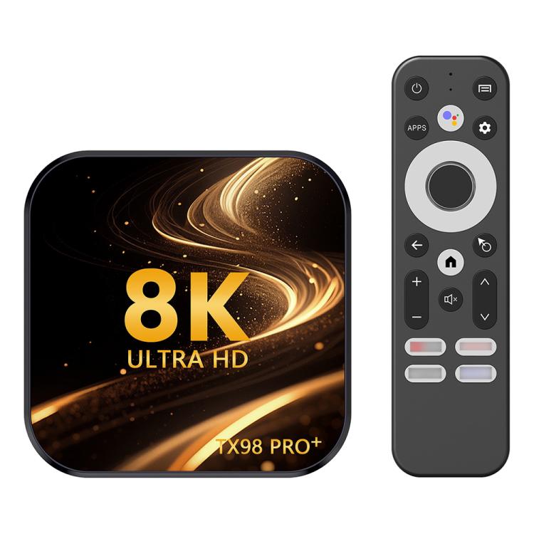 TX98 Pro+ 8K UHD Android 13 Smart TV Box with Remote Control, 4GB+64GB ...