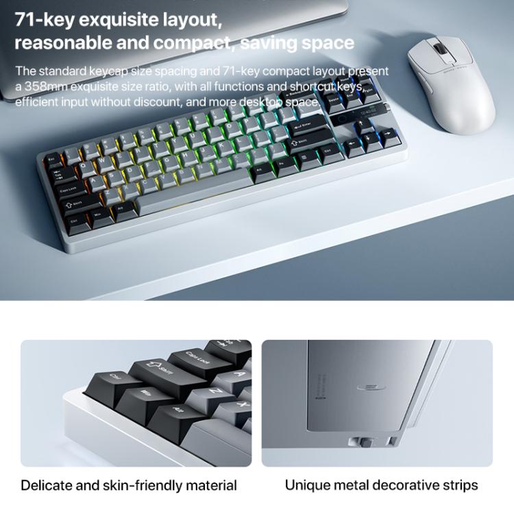 Xiaomi Mechanical Keyboard MK71 Pro Wired / 2.4G / Bluetooth Triple Mo ...