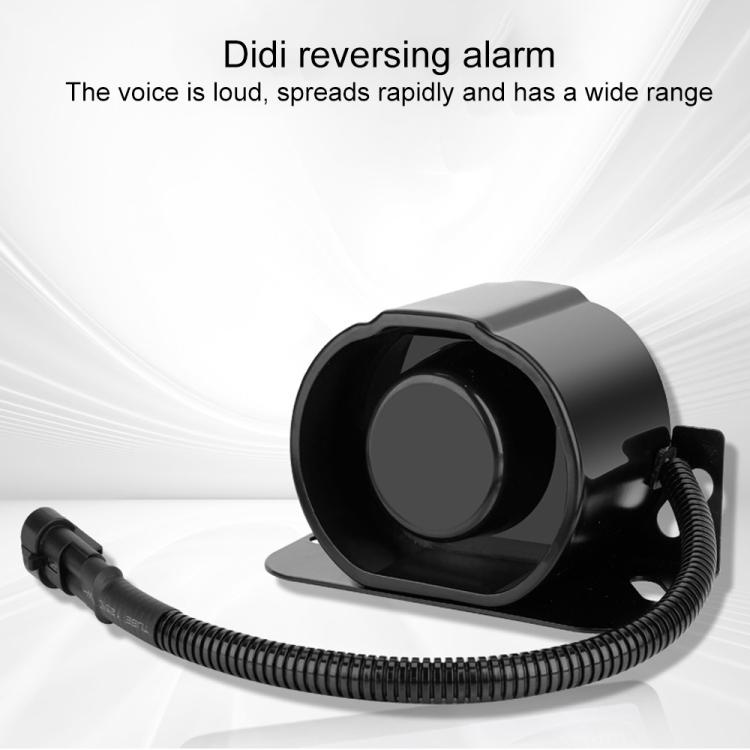 12V / 24V Waterproof Voice Reversing Horn Alarm Buzzer, with Cable(Bla ...