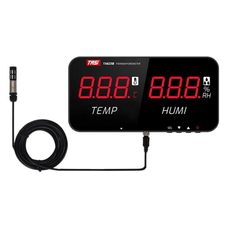 TRSI TA623B Industrial Wall-mounted Thermometer Hygrometer, External 5 ...