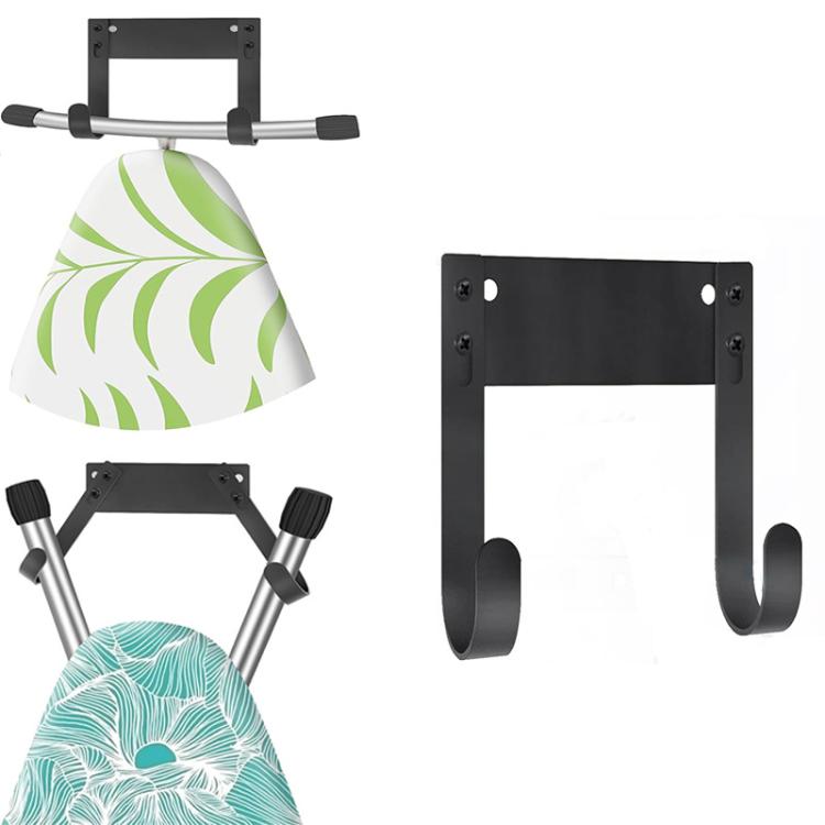 Wall Mounted Ironing Board Bracket Adjustable Ironing Board Hanger(Bla ...