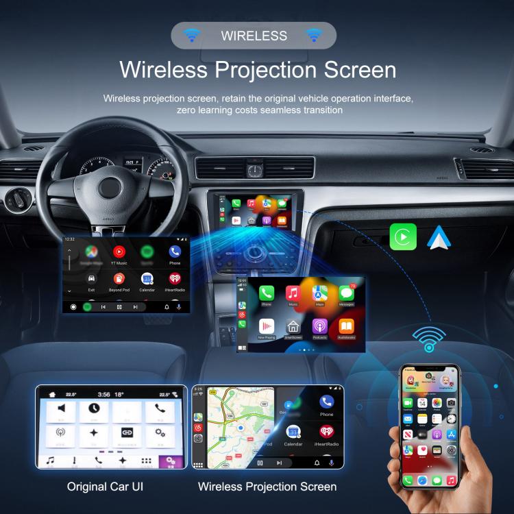 Car CarPlay and Android Auto Wired to Wireless Smart Box Adapter with ...