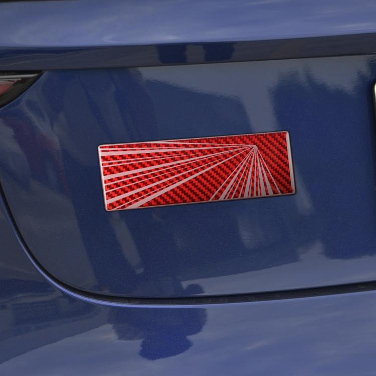 Car Tail Carbon Fiber Decorative Sticker, Type:B(Red) – Maverick Sales