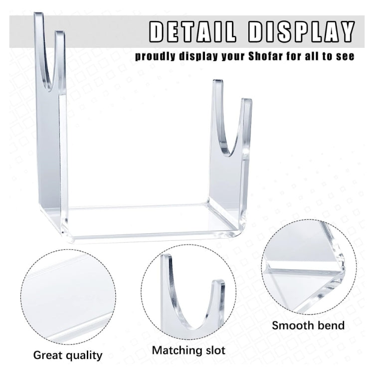 YX010 2 / Pack Transparent Acrylic Horn Display Stand – Maverick Sales