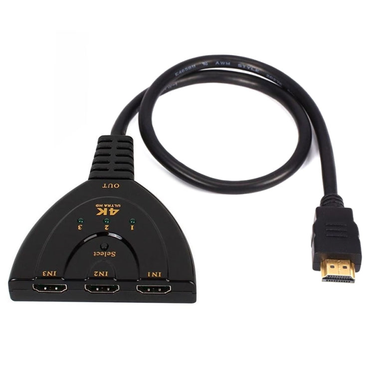 3 in 1 HDMI Input 4K x 2K HDTV Pigtail Switch Adapter HDMI Splitter ...