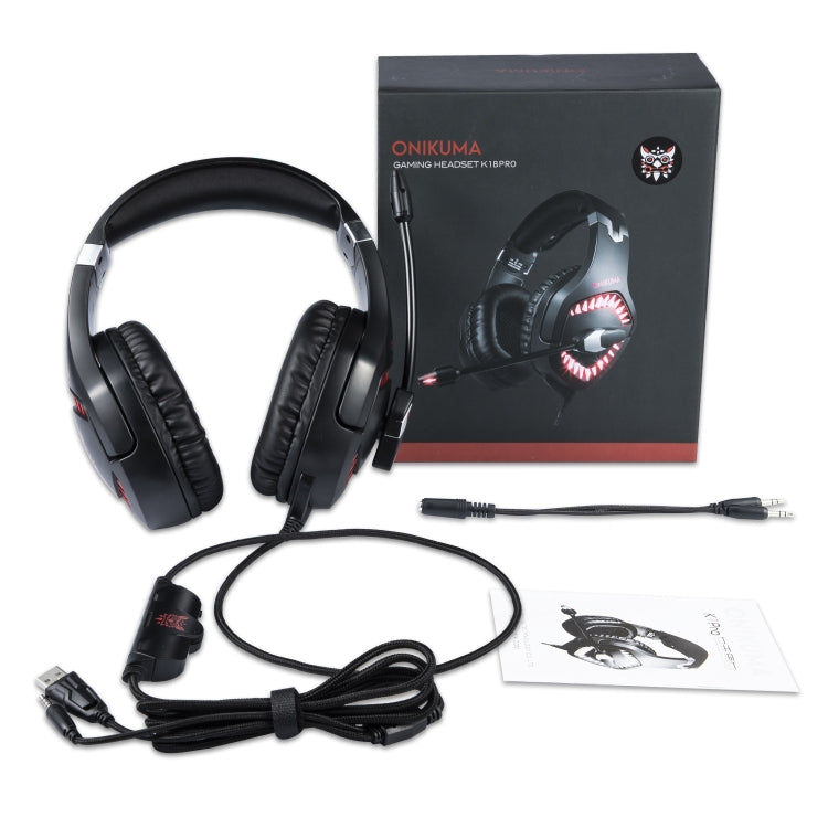 ONIKUMA K1 PRO Stereo Surround Gaming Headphone with Microphone & LED ...