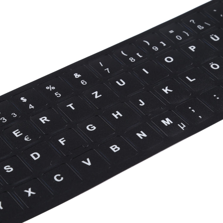 German Learning Keyboard Layout Sticker for Laptop / Desktop Computer ...