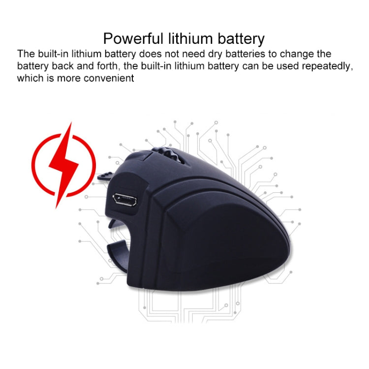 GM306DM 2.4G Lazy Finger Ring Mouse Rechargeable Wireless Mouse(Black ...