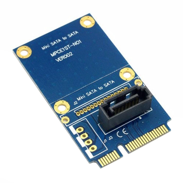 MINI SATA to 7 Pin SATA Mini PCI-E HDD Hard Disk Drive Expansion Adapt ...