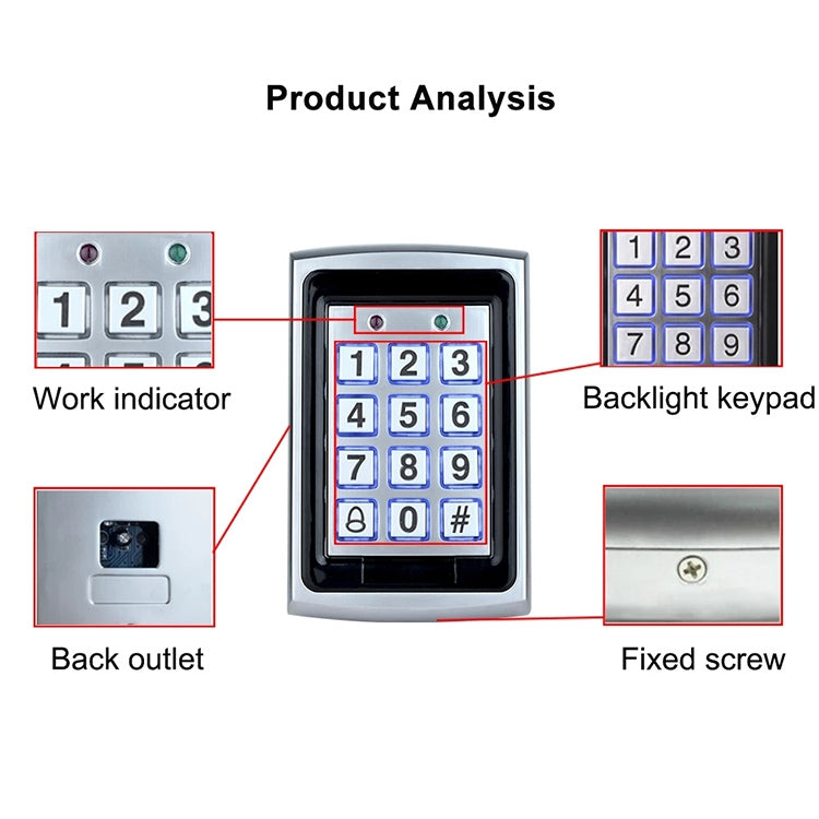 Standalone Keypad Access Control System (7612)(Silver) – Maverick Sales
