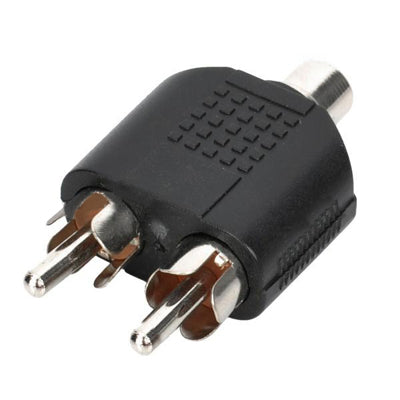 RCA Female to Dual Male Splitters (100 Pcs in One Package, the Price i ...