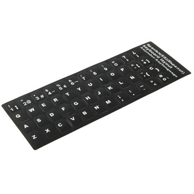 Spanish Learning Keyboard Layout Sticker for Laptop / Desktop Computer ...