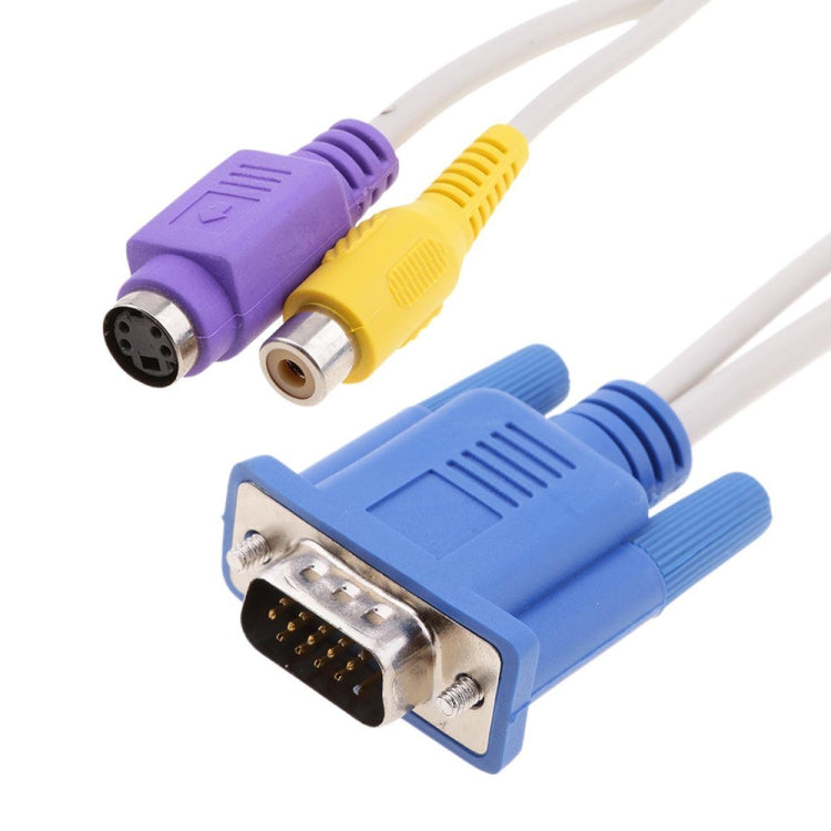 VGA Video Card to S-Video and RCA TV Display Adapter Cable – Maverick Sales