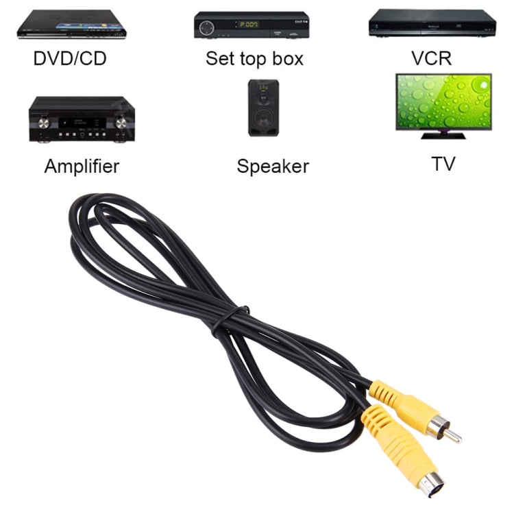 1.5m 4 Pin S-VIDEO TV to RCA AV Converter Adapter Cable – Maverick Sales