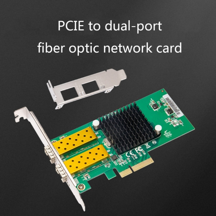 1000Mbps Ethernet PCIE to Dual Ports Fiber Optic Network Card ...