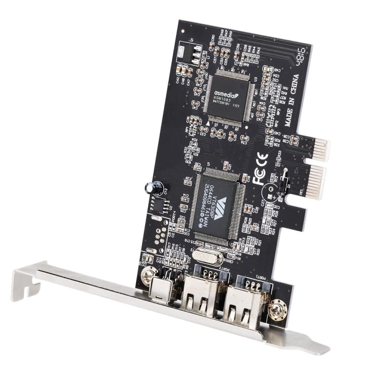 PCI-E 3 Ports 1394a 1394b Firewire Expansion Card 2 x 6 Pin + 1 x 4 Pi ...