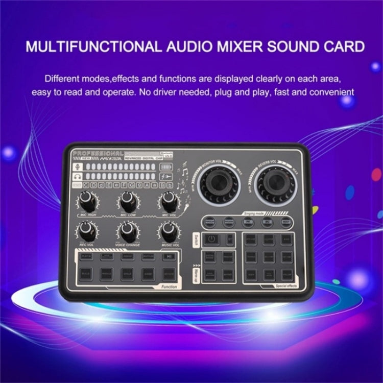 SK600 Multifunctional Live Sound Card Professional Audio Mixer ...