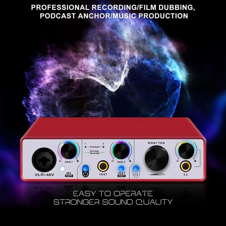 Solo3 24 Bit 2 In 2 Out Professional Audio Sound Card Recording Device ...