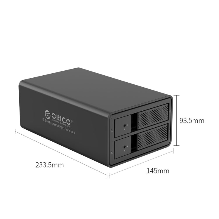 ORICO 9528RU3 3.5-Inch External Hard Drive Enclosure with RAID(Black ...