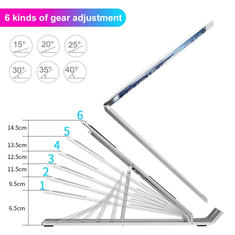 Aluminum Alloy Couch Notebook Mount Sofa Foldable Laptop Stand(Black ...