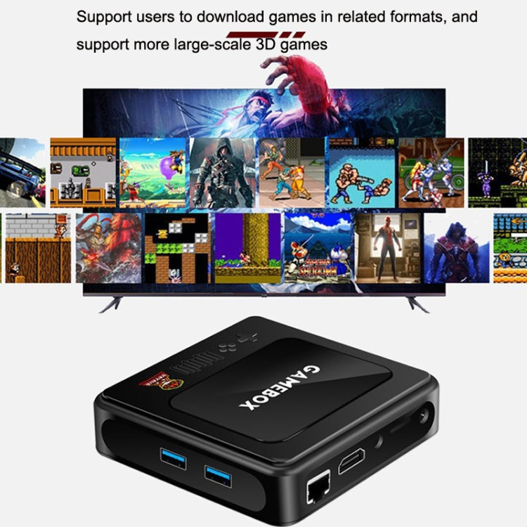 GD10 256G Built-In 60000+ Games Dual System Set-Top Box 3D Home 4K HD ...