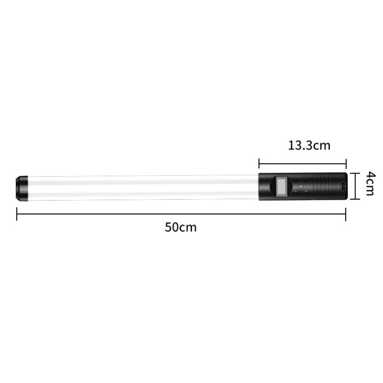 RGB Colorful Photography Light Stick 3000K-6500K Adjustable Temperatur ...