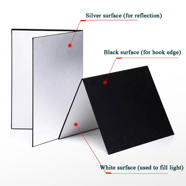 3-in-1 Reflective Board A3 Cardboard Folding Light Diffuser Board (Whi ...