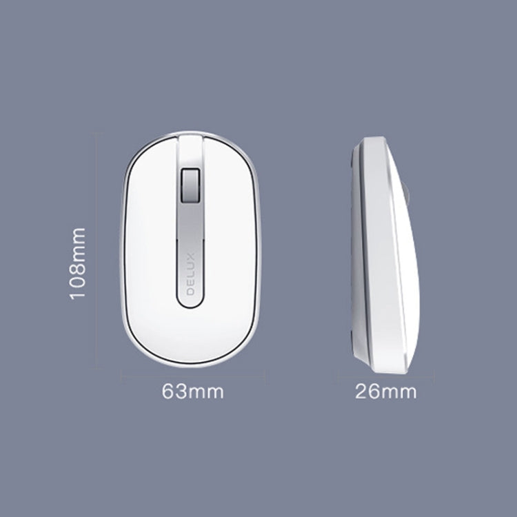 DELUX M326 4 Keys Wireless Silent Mouse Portable Laptop Mouse ...