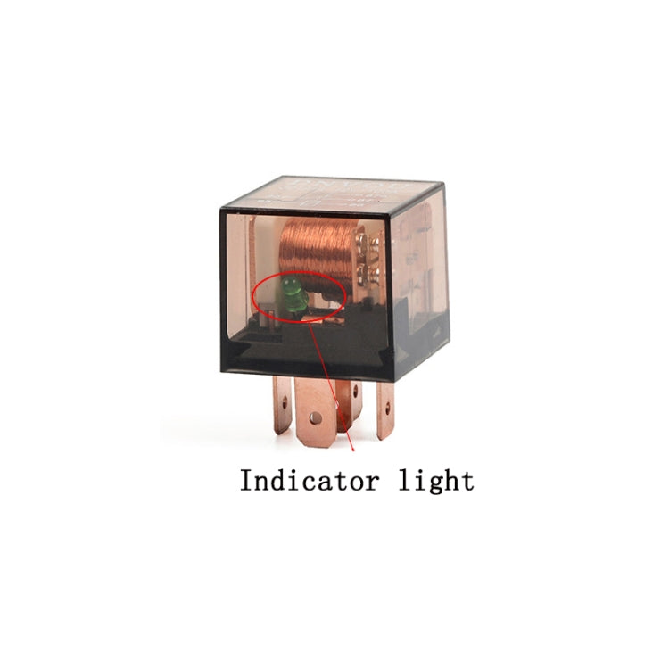 5 PCS 100A Automotive Relay With Indicator Light(24V 4 Plug 100A ...