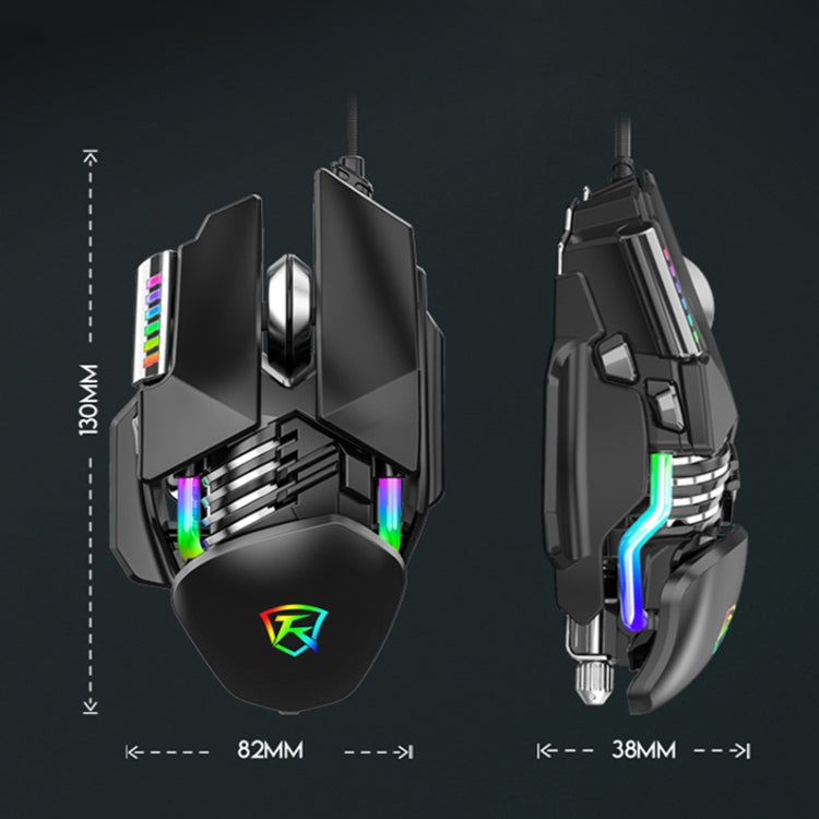 Y-FRUITFUL P3 6 Keys RGB Lighting Adjustable Wired Mouse(White ...