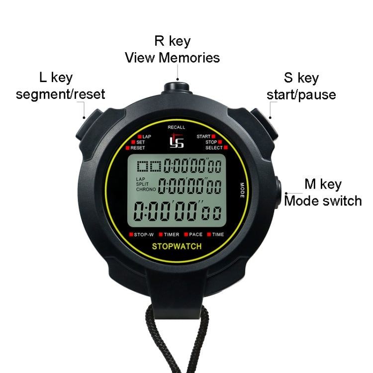 YS Stopwatch Timer Training Fitness Competition Stopwatch, Style: YS-7 ...