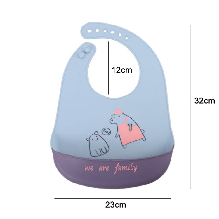 Baby Oil Spray Waterproof Silicone Bib Ultra-thin Saliva Towel, Patter ...