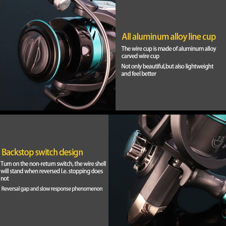 Metal Spinning Wheel CNC Rocker Throwing Rod Fish Wheel, Style: DK II ...