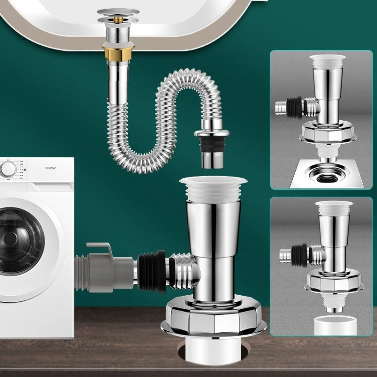 Three Head Washing Machine Floor Drain Joint Pipe Connector, Spec: B1 ...