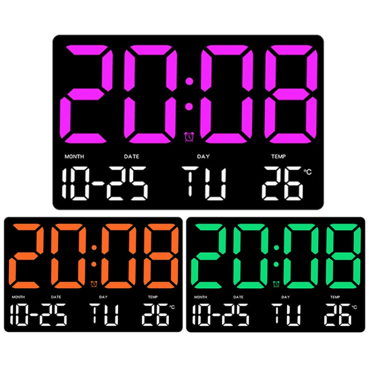 Large Display Led Digital Clock 5 Modes Brightness Adjustable Temperat ...