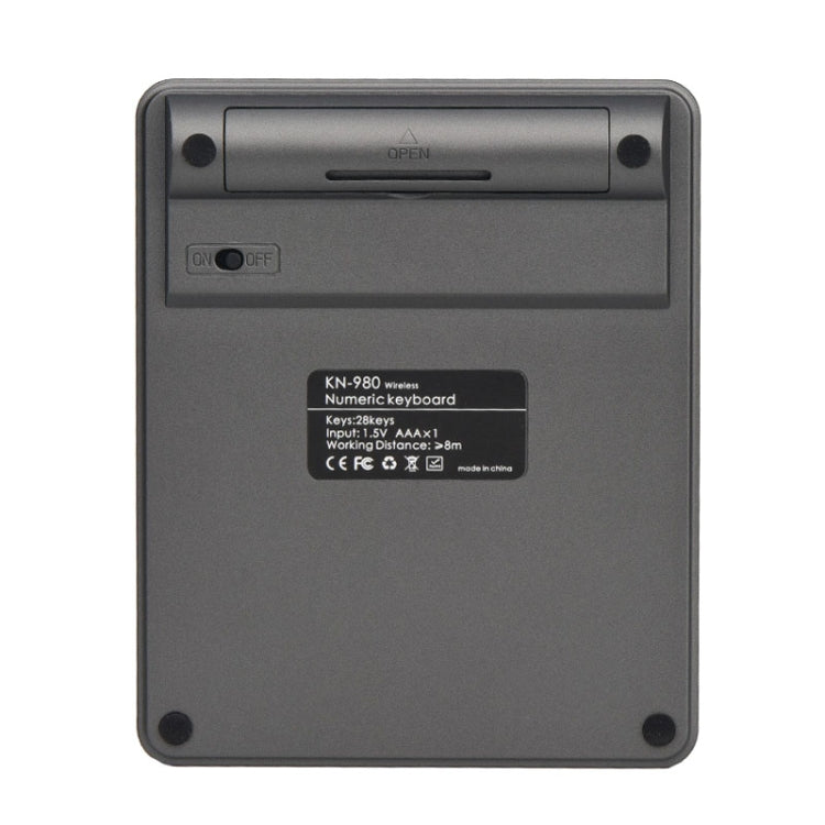 KN-980 28 Keys Portable Wireless Digital Quiet Keypad Computer Externa ...
