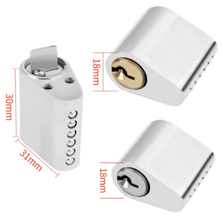 Fire Door Lock Cylinder Door Latch Fittings With Key, Model: Copper Co ...