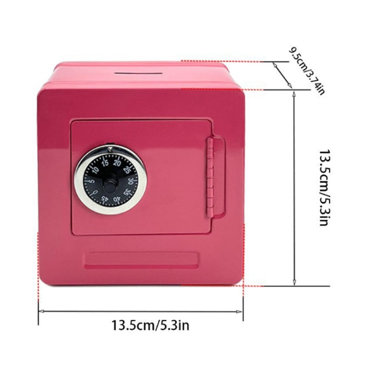 Portable Metal Password Safe Cash Box Piggy Bank Money Organizer(Pink ...