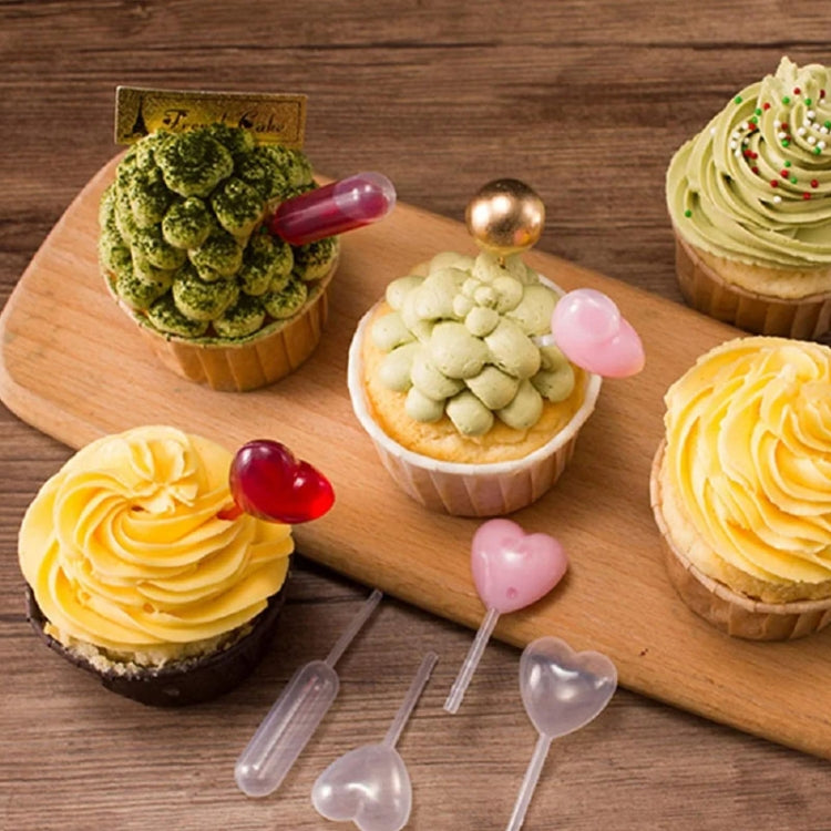 50pcs /Pack 4ml Jam Injection Baking Straw Disposable Plastic Dropper ...