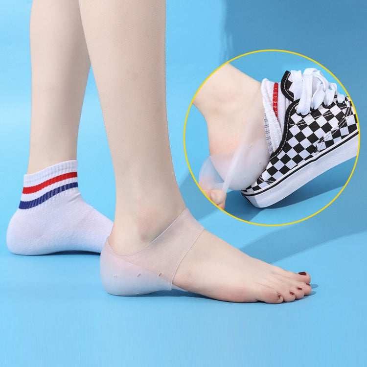 3cm 1pair Invisible Height Increasing Insole Silicone Sole Breathable ...