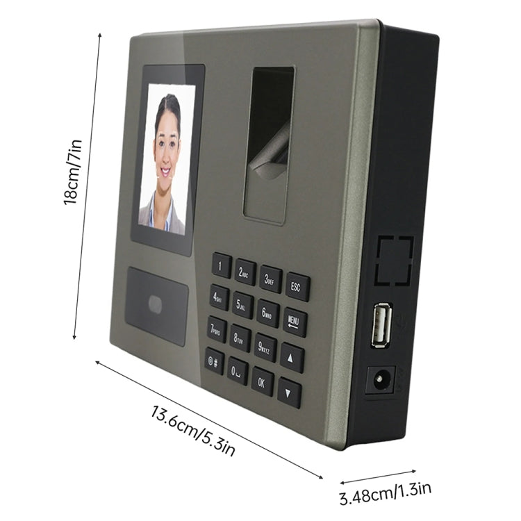 FA03 Intelligent Voice Prompt Face Recognition Fingerprint Attendance ...