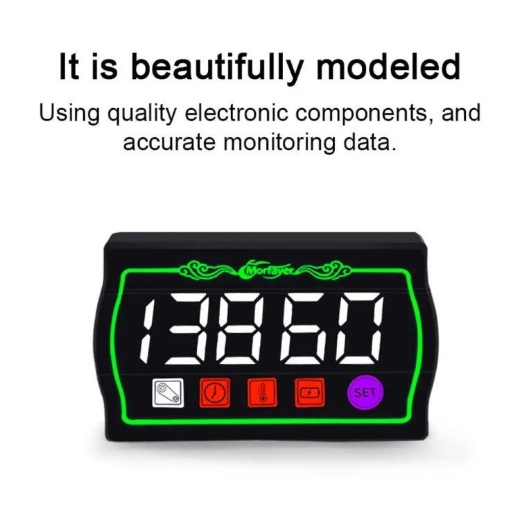 4 in 1 Ambient Temperature Gauge Morfayer Locomotive Intelligent Multi ...