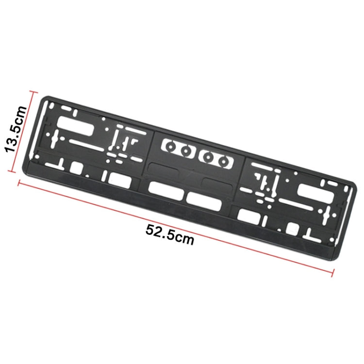 European Standard Single-strip Plastic License Plate Frame, Specificat ...
